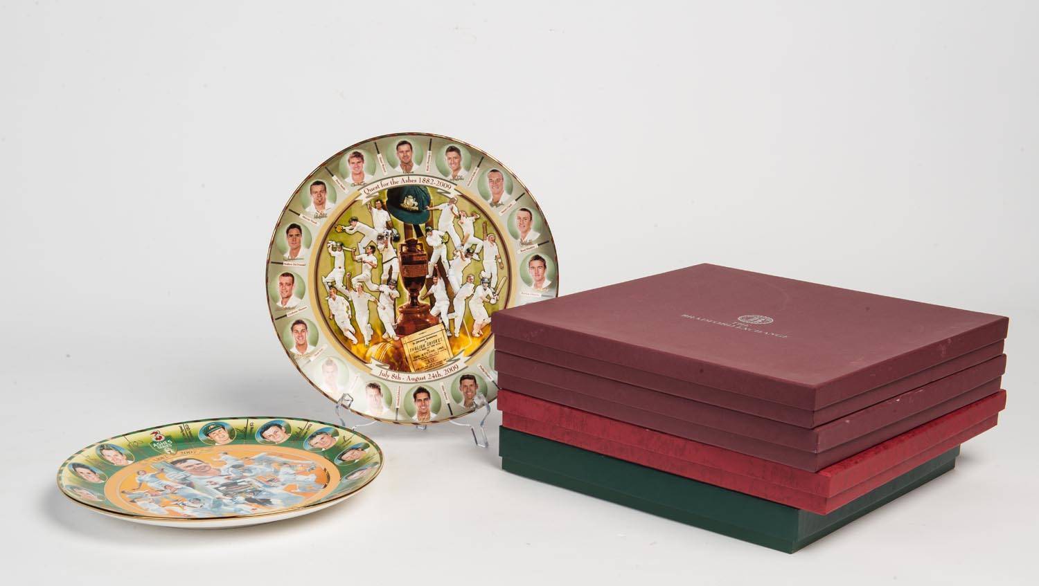 LARGE CRICKET PLATES, issued by The Bradford Exchange, with 50th ...