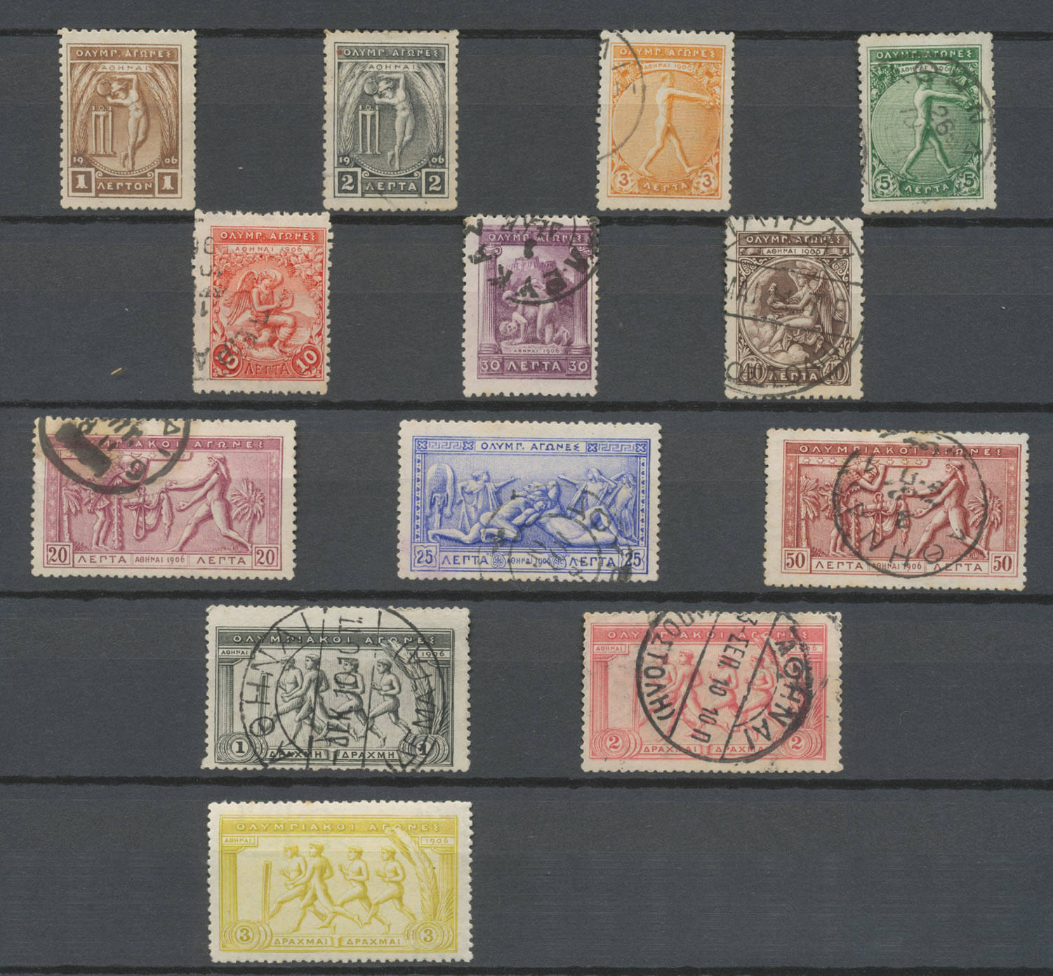 OLYMPIC GAMES: Collection to 1972 Munich with 1896 Athens Greek used ...