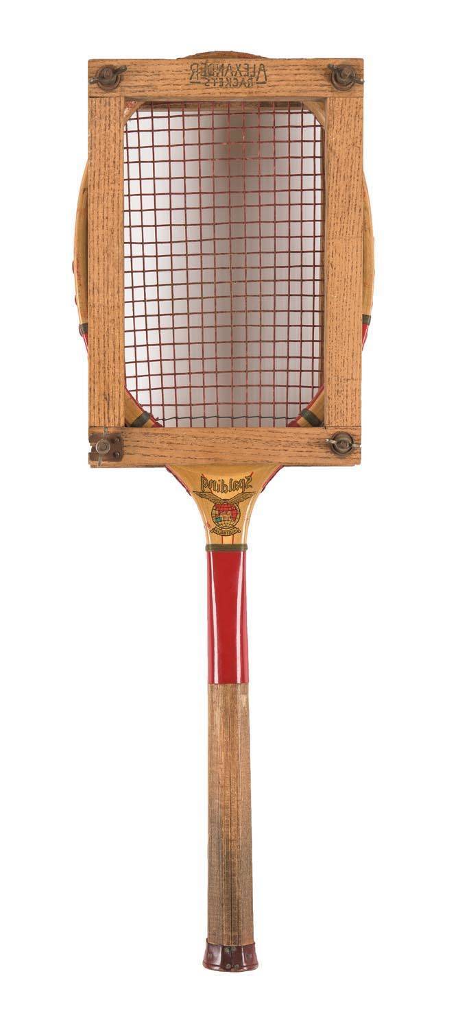 TENNIS GROUP, noted 1920s Spalding - Vantage tennis racquet in VG ...