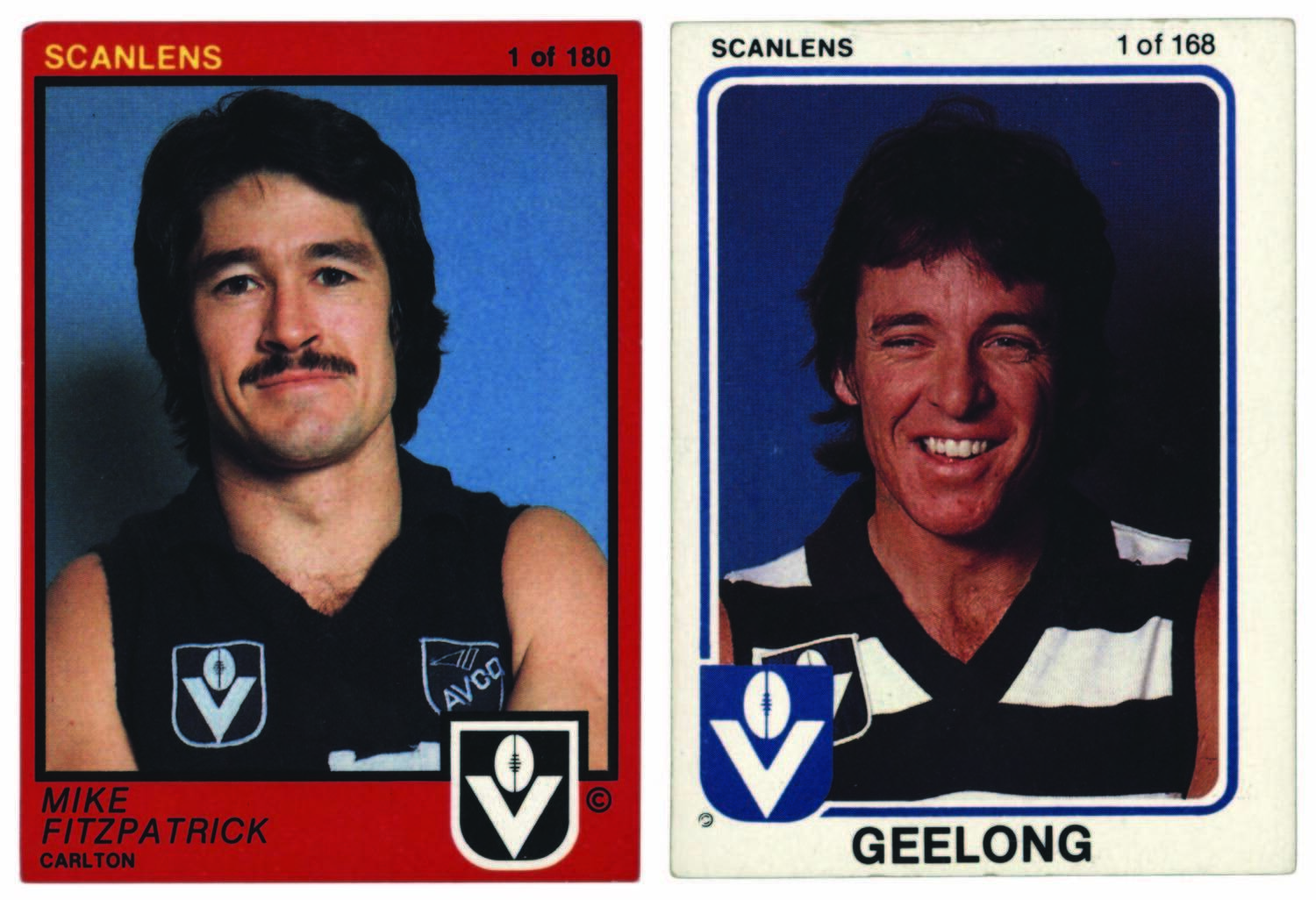 1981 Scanlens Footballers , complete set [168] Checklists [12]; 1982 ...