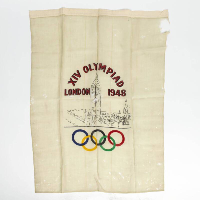 1948 LONDON OLYMPICS: Flag/Wall hanging with London Olympics logo, XIV ...