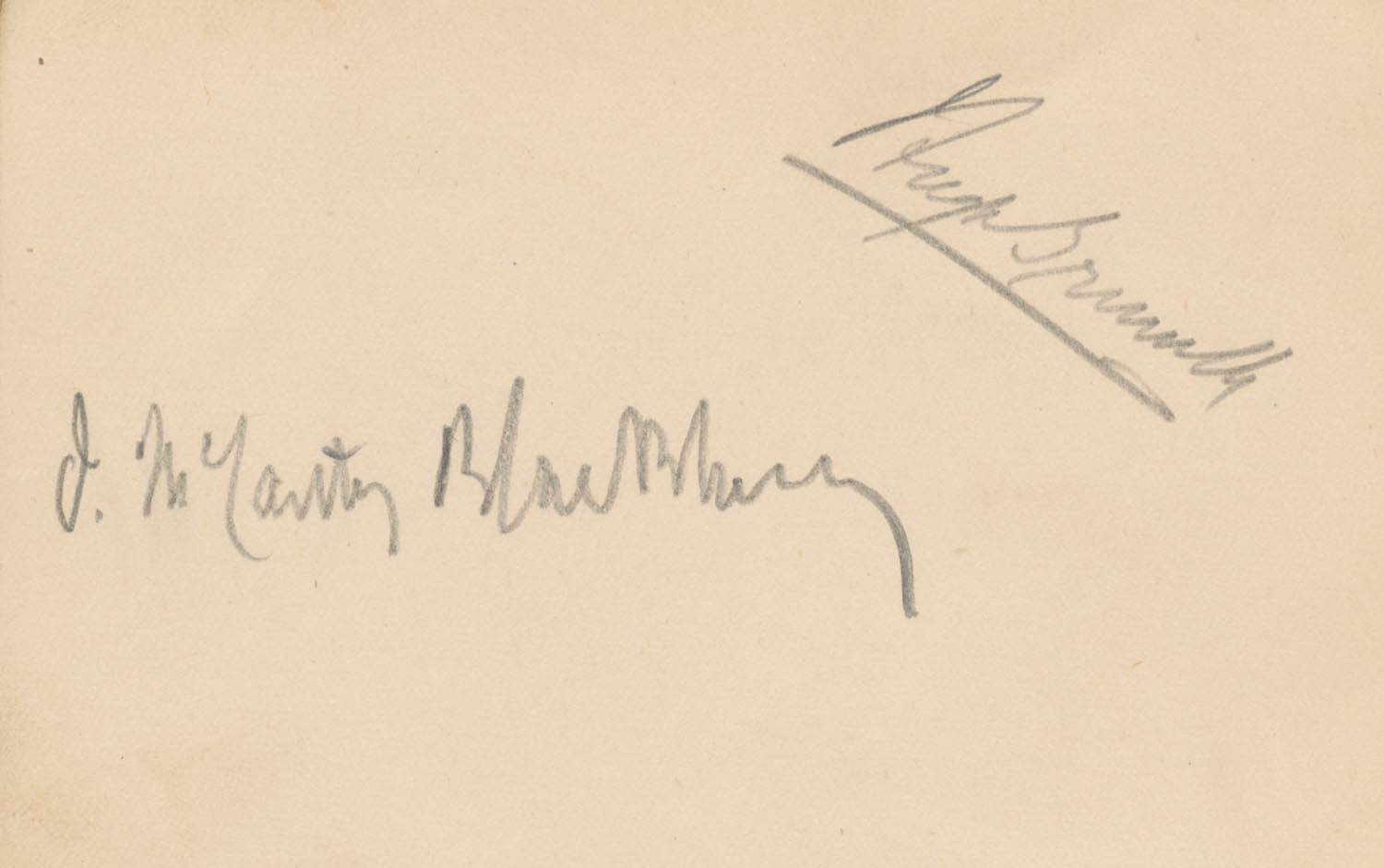AUTOGRAPH BOOKS (3), noted range of signatures including John McCarthy ...