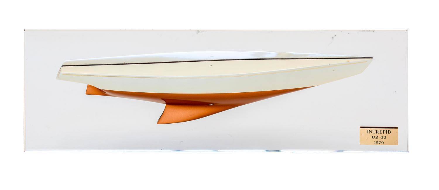 INTREPID US 22 1970 , GRP Model with mirror backing, size 50x18cm ...