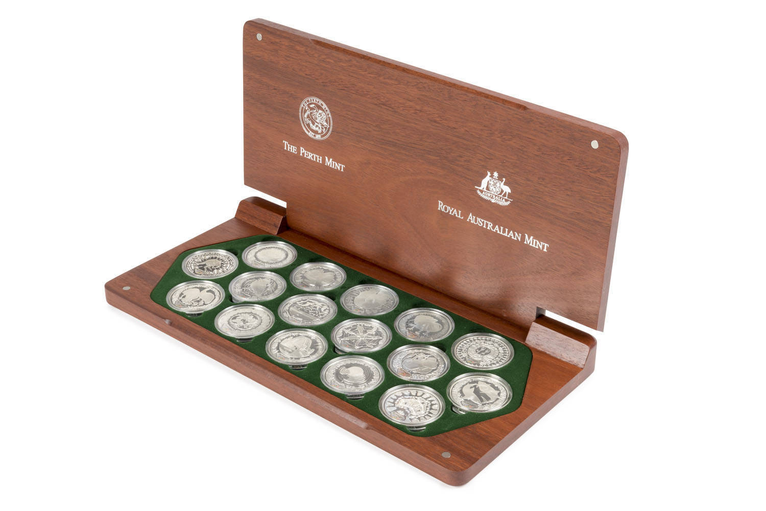 FIVE DOLLARS: $5 'The Sydney 2000 Olympic Silver Coin Collection', set ...