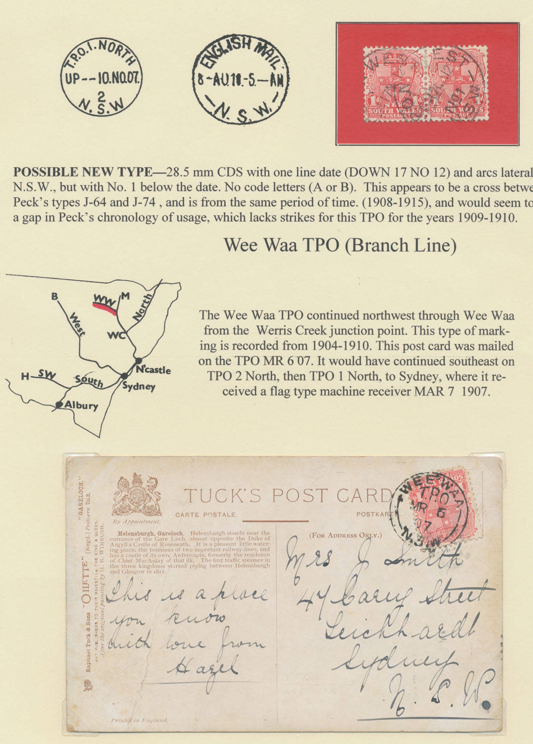 Travelling Post Offices collection on display pages from all Colonies ...