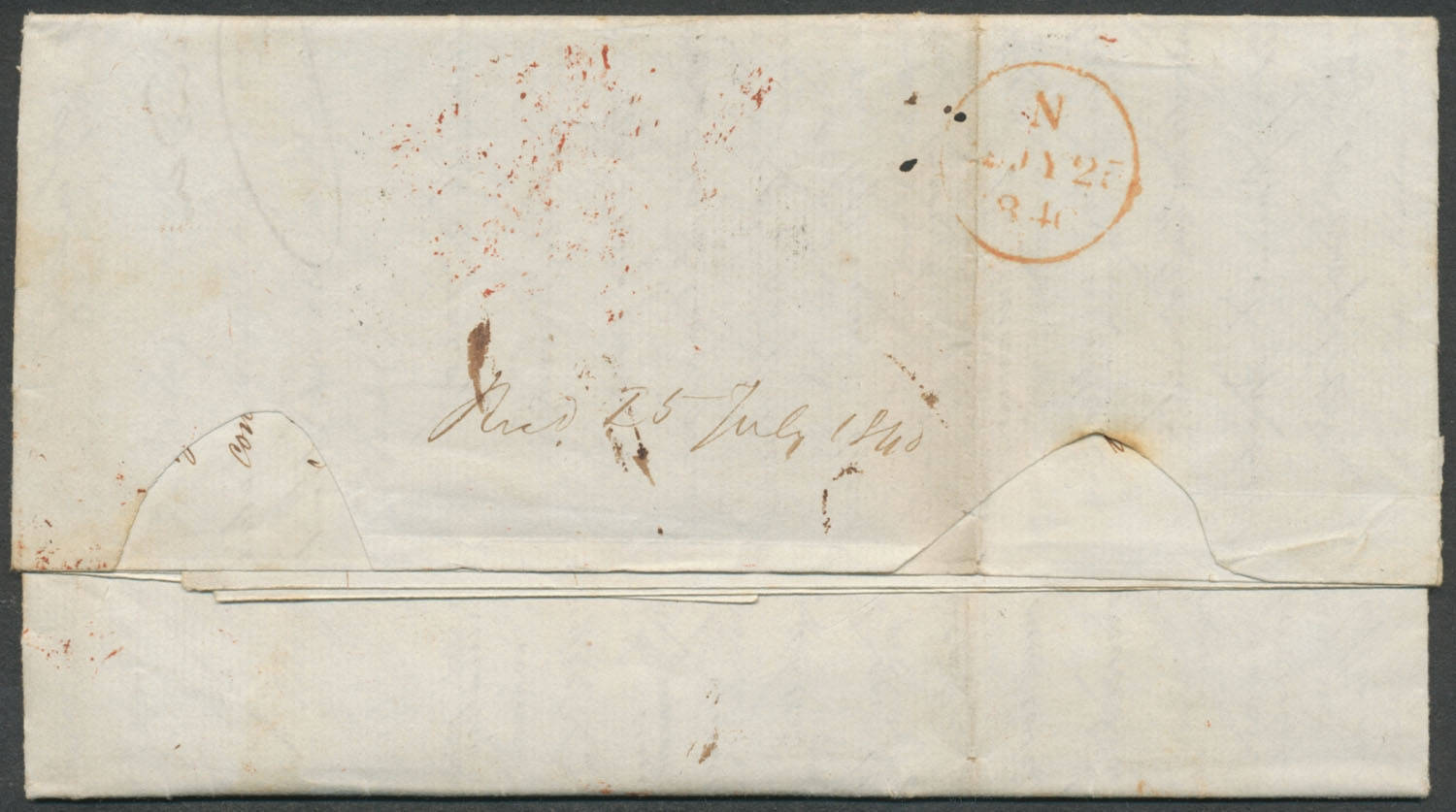 1840 (Feb 19) entire to London Missionary Society with 'PAID SHIP ...