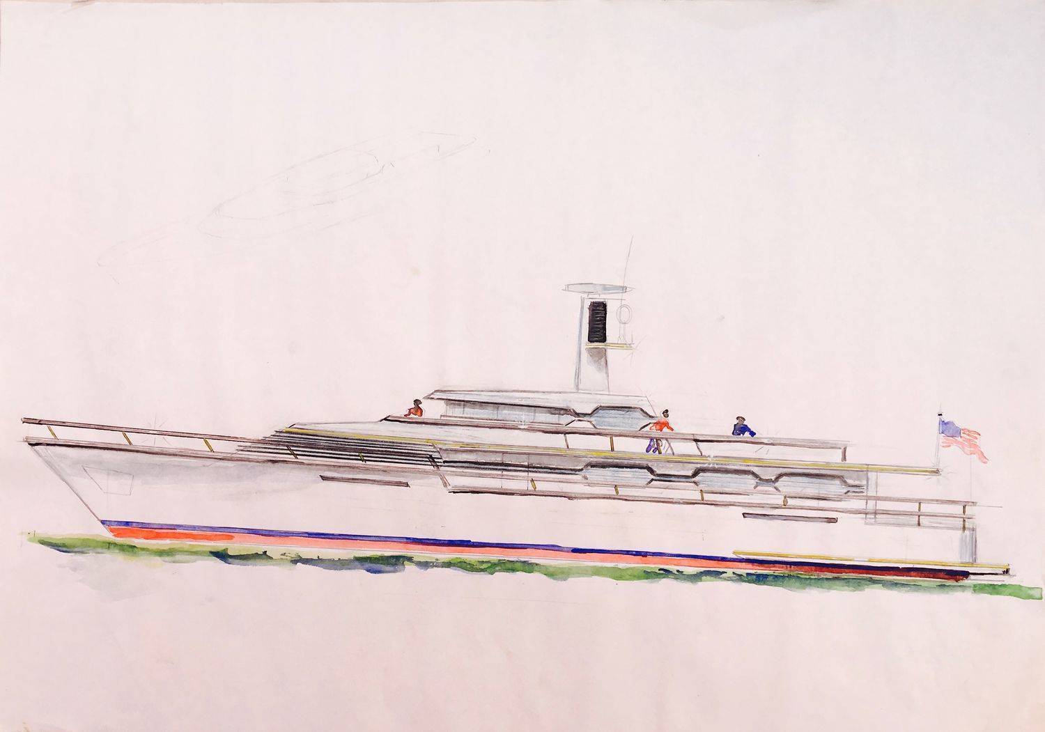 A portfolio of drawings and photographs, mainly of motor cruisers and ...