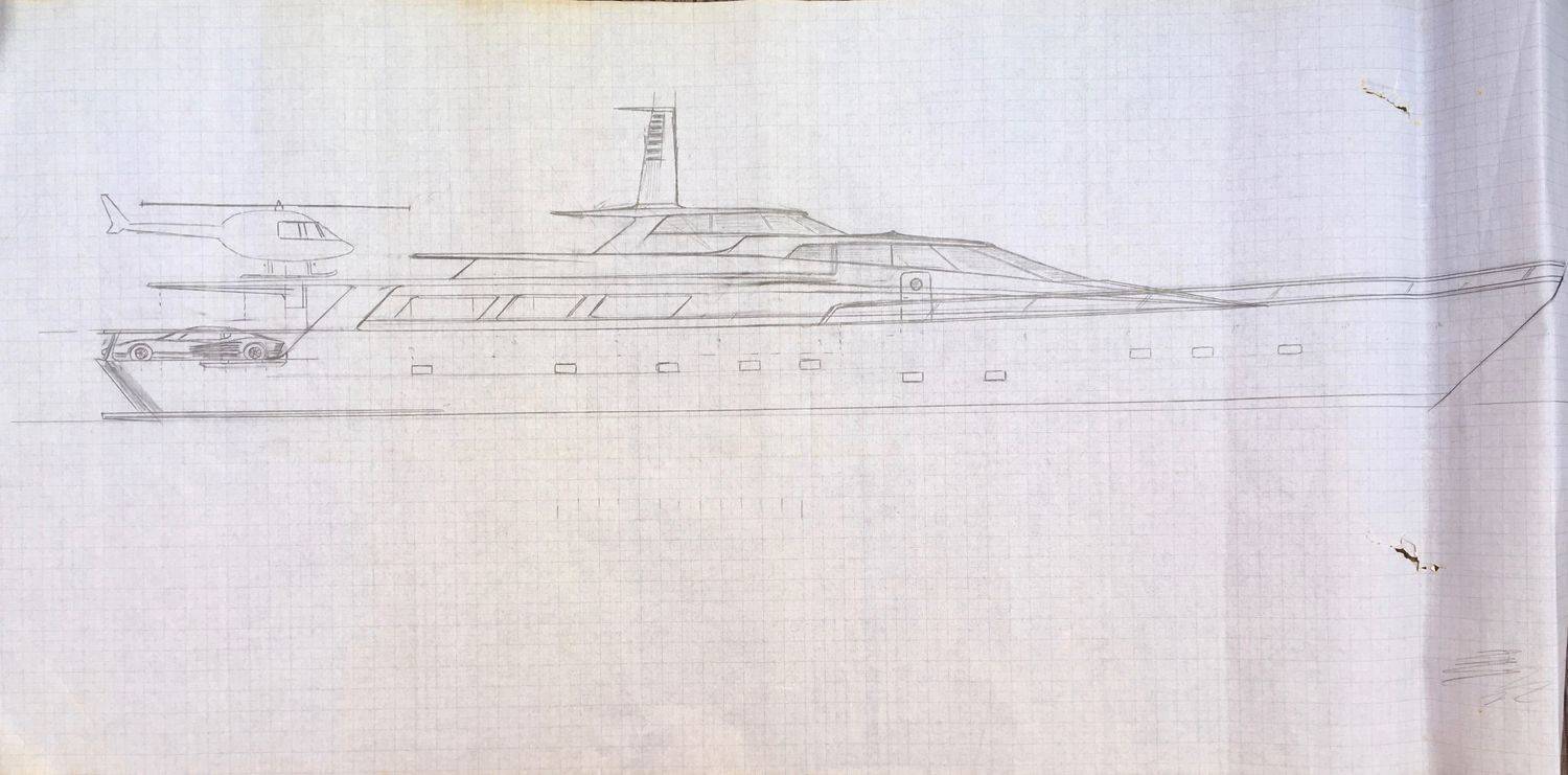 A portfolio of drawings and photographs, mainly of motor cruisers and ...