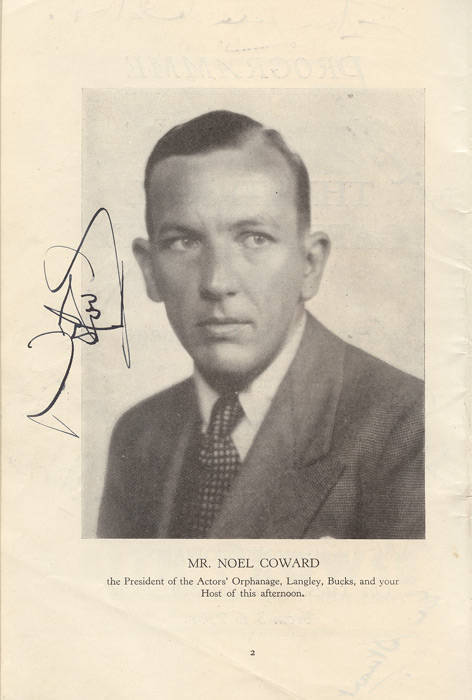 NOEL COWARD (1899-1973, English actor & playwright), signature on ...