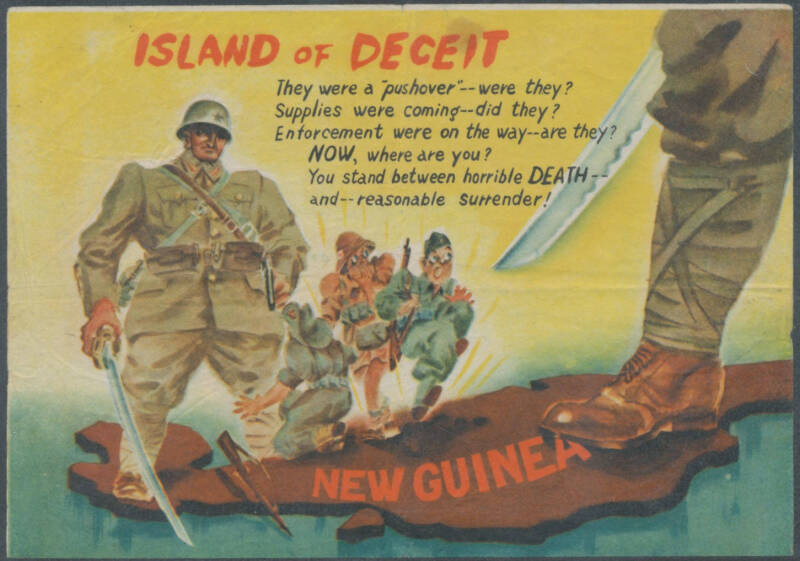 AIRBORNE PROPAGANDA: Mostly World War II leaflets in various languages ...