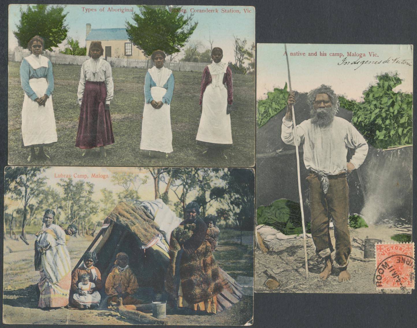 Aborigine Postcards - VICTORIA: VSM Coranderrk quartet Natives and ...
