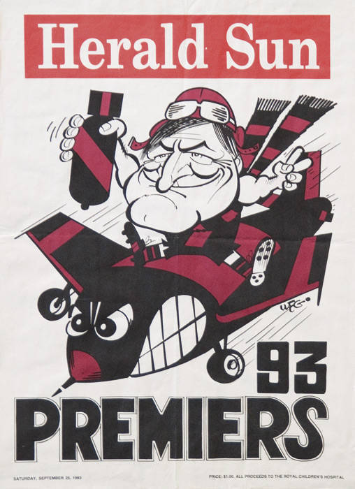 Remains of art collection: WEG 1993 Premiers poster (Bombers); Circus ...