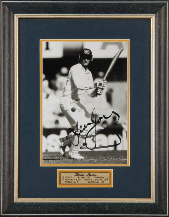 Dean Jones Autograph Dean Jones Autographed Cricket Memorabilia For