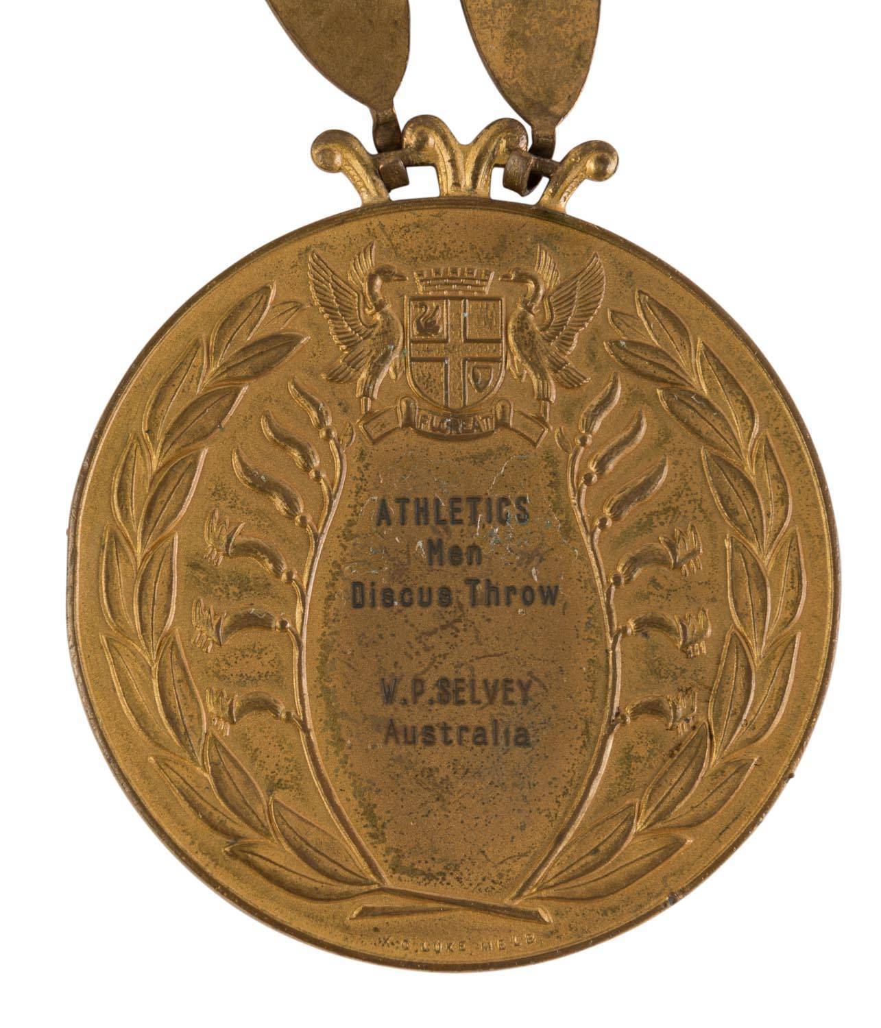 1962 BRITISH COMMONWEALTH GAMES IN PERTH, Gold Winner's Medal, with ...