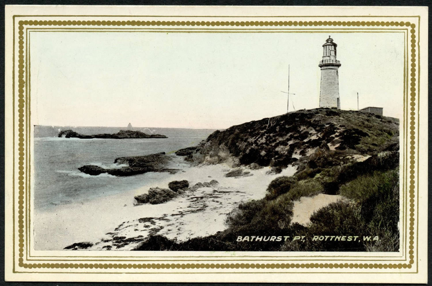 West Aust: Rottnest Island: ‘Bathurst Pt, Rottnest’ postcard (H&B ...