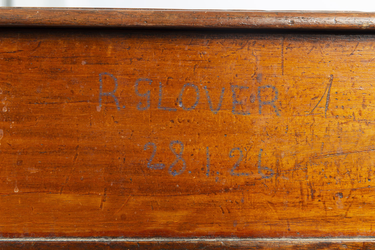 An early Colonial folding lid washstand, Australian cedar, Tasmanian ...