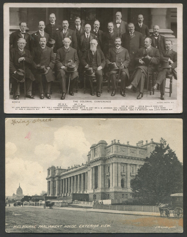 POSTCARDS: Finish of the V.R.C. Derby 1910 RP card depicting Beverage ...