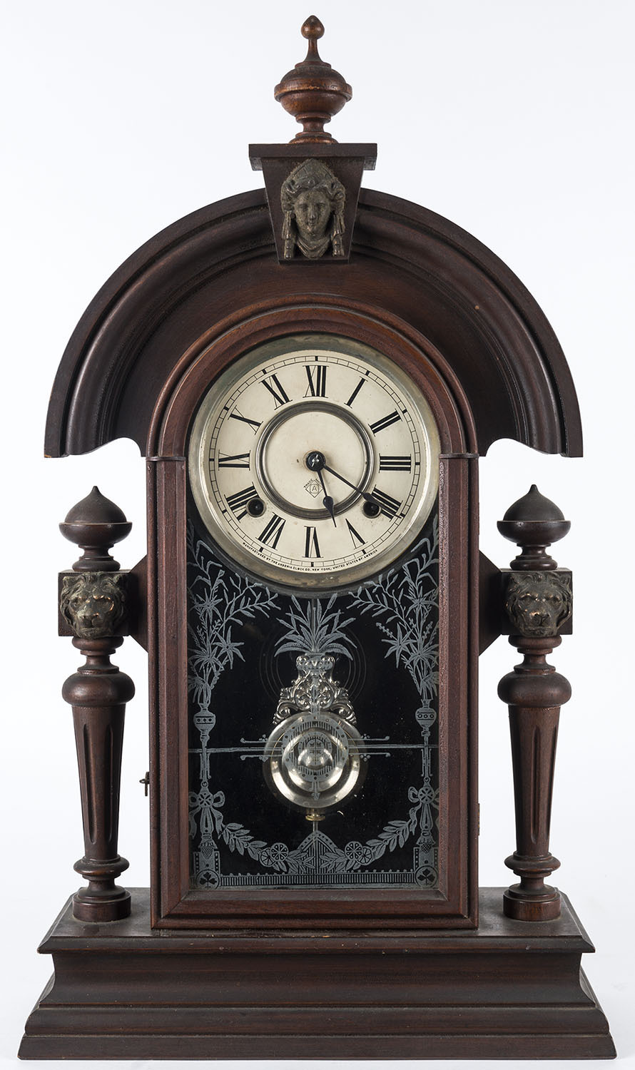 ANSONIA King 8 day time and strike parlour clock, circa 1880. Note ...