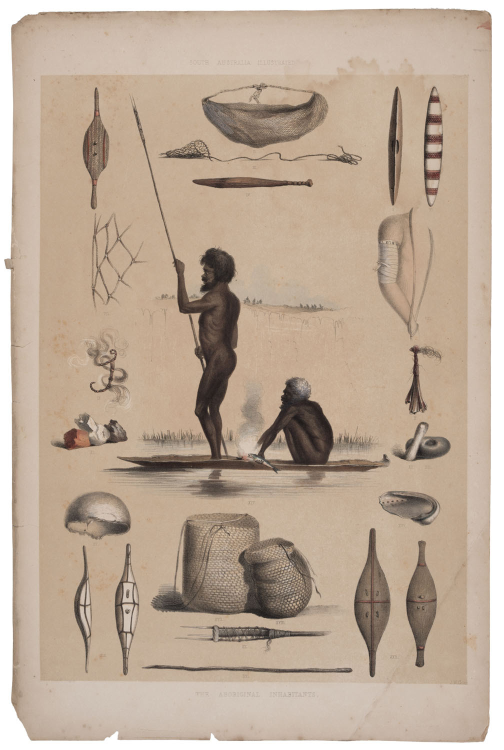 GEORGE FRENCH ANGAS [1822 – 1886], Nine (9) plates from South Australia ...