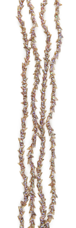 A Mariner shell bead necklace, Tasmanian origin, 20th century ...