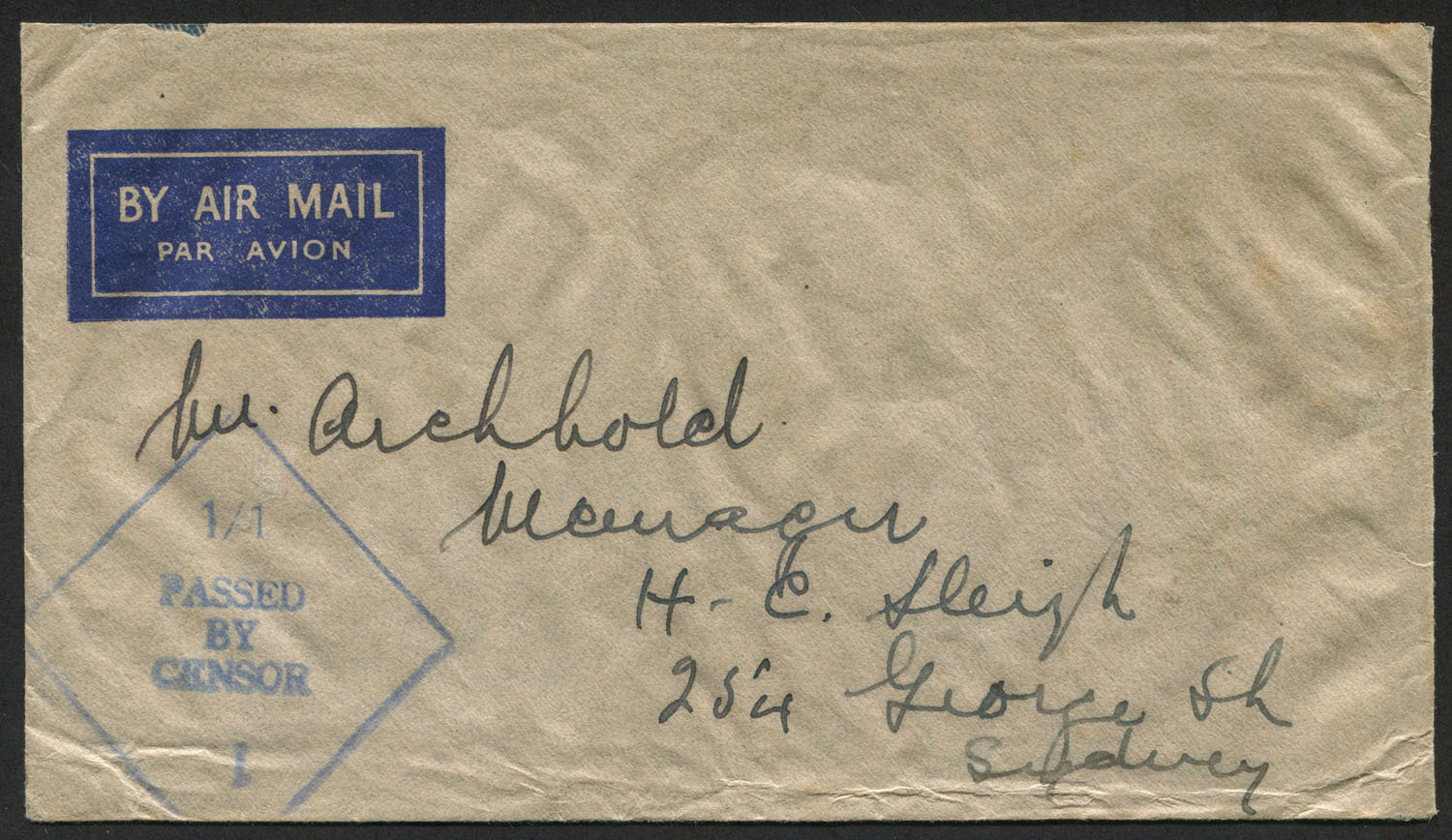 AUSTRALIA - Mail involved in Incidents or Interruptions in transit to ...