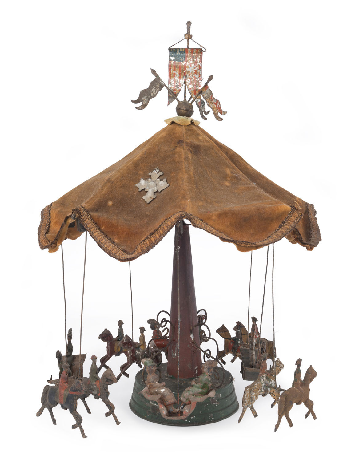 Merry-Go-Round or Carousel, German, attributed to Gunthermann, hand ...