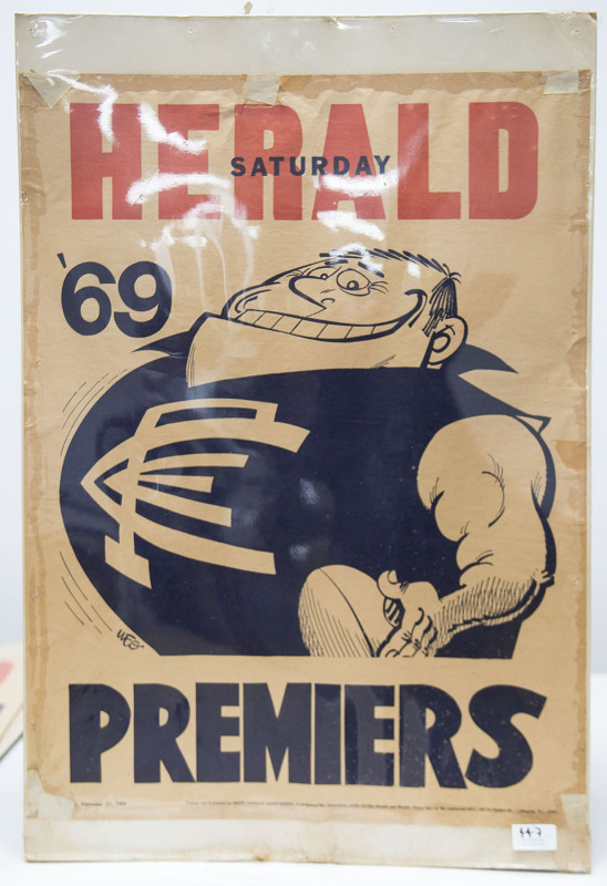 CARLTON: 1968, 1969, 1970, 1979 & 1981 original Weg posters, all ...