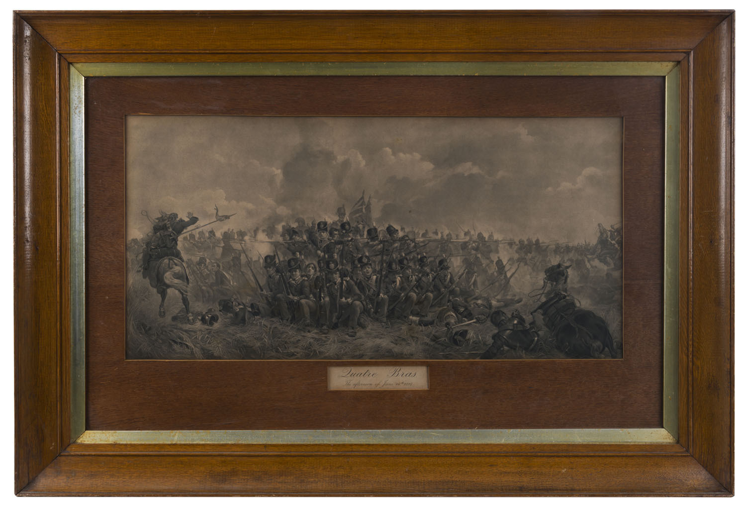 Two 19th century military engravings, I.) The Roll Call, Crimea 1854-5 ...