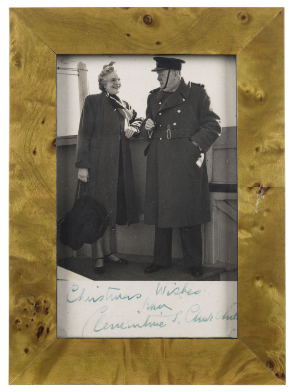 CLEMENTINE & WINSTON CHURCHILL: photograph of Clementine alongside a ...