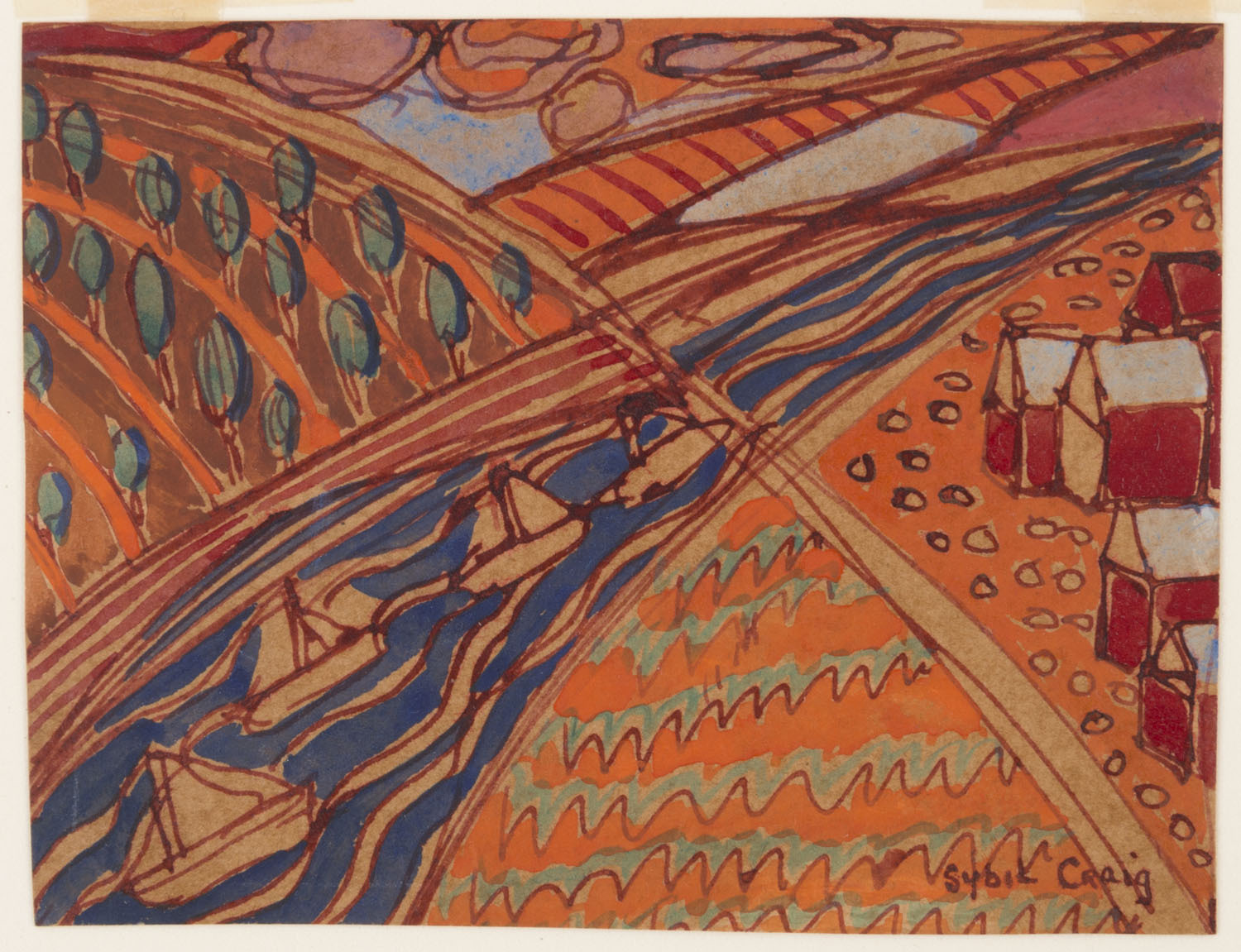 SYBIL CRAIG (1901- 1982) A group of (8) small drawings, sketches ...