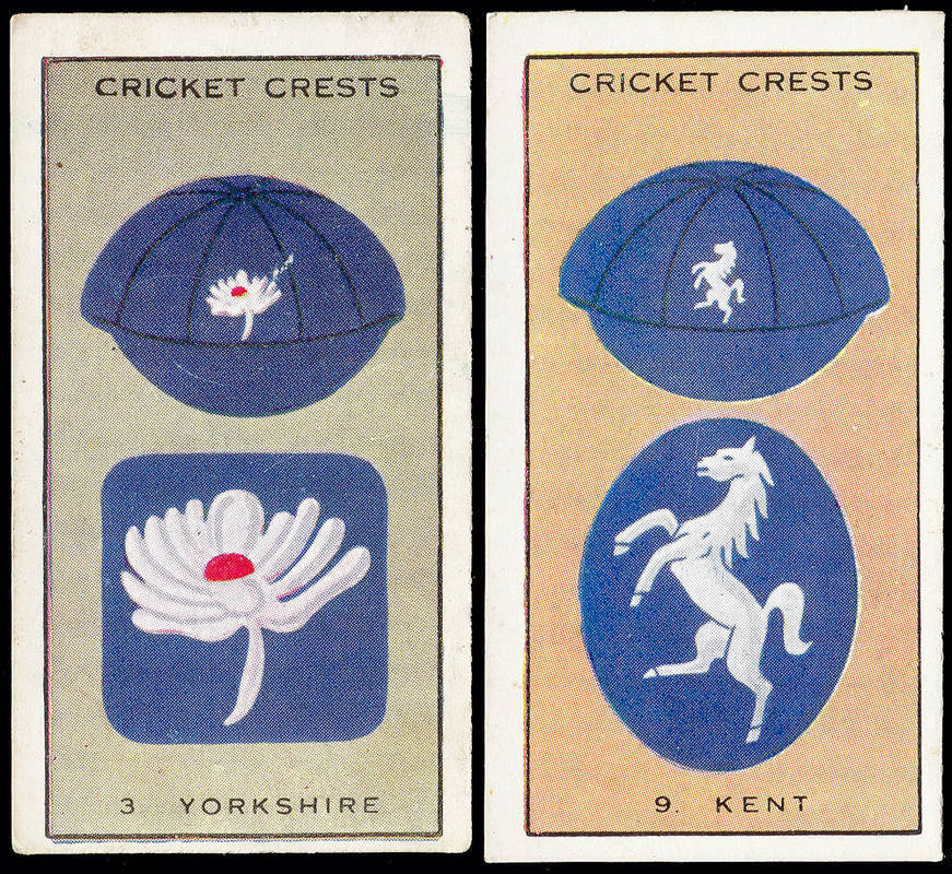 1929 D.C.Thomson Cricket Crests complete set [16]. Q Prize Cards ...