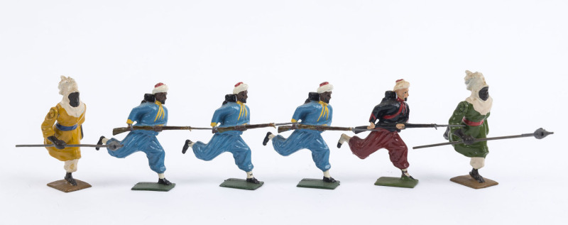 BRITAINS: - 54mm Hollow Cast Lead - Bedouin/Arabic Figures: with ...