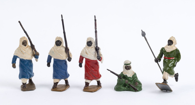BRITAINS: - 54mm Hollow Cast Lead - Bedouin/Arabic Figures: with ...