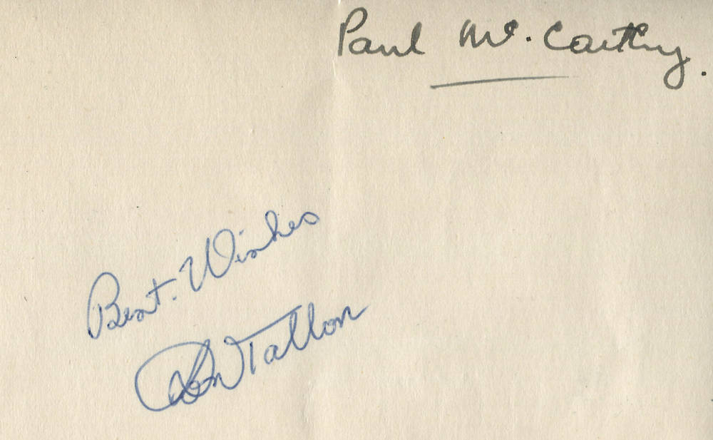 1953 AUSTRALIAN TEAM: Interesting collection of 6 autographs from a ...