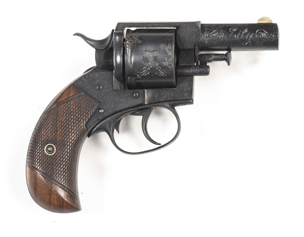 WEBLEY NO.2 C/F THE BRITISH BULLDOG REVOLVER: 450 Cal; 5 shot foliate ...