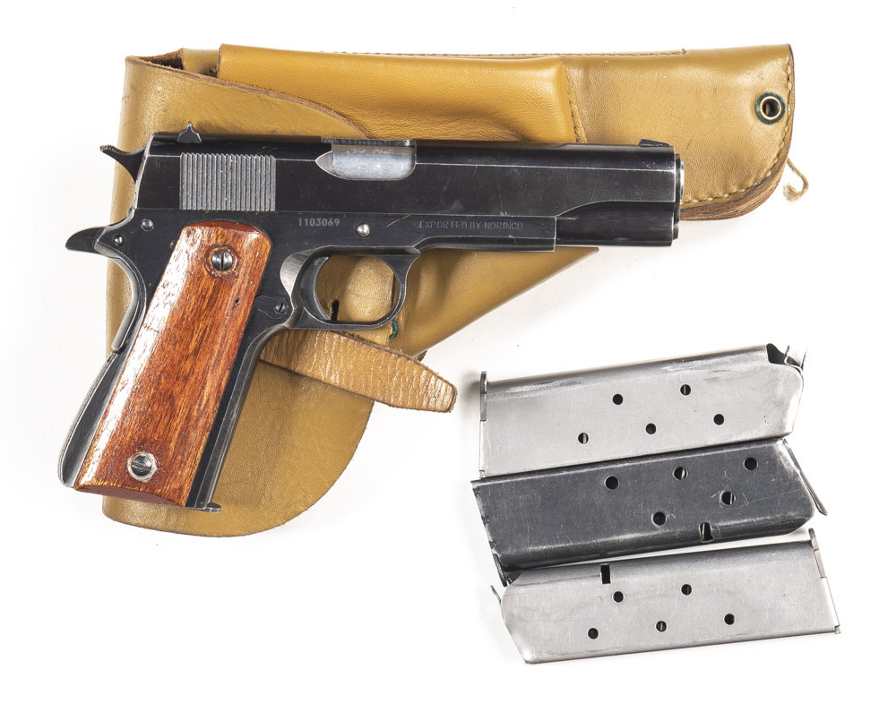 NORINCO MODEL 1911-A1 S/A AUTO PISTOL: 45 ACP; 8 shot mag; 127mm (5 ) barrel; g. bore; standard ...