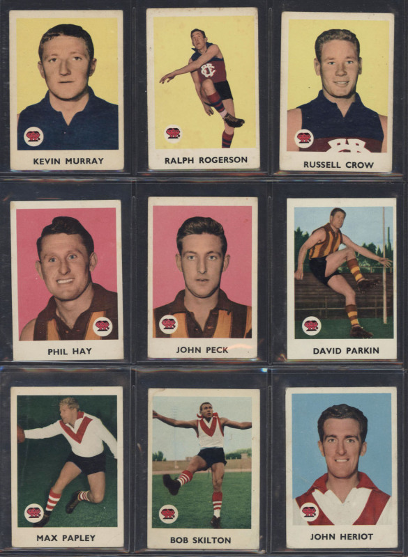 1965 SCANLENS Footballers complete set [36] including Ted Whitten, Des ...