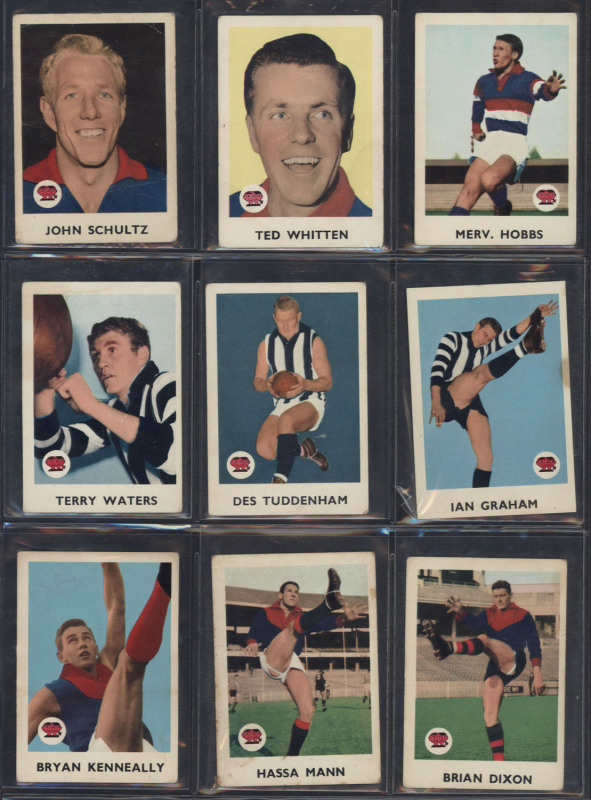 1965 SCANLENS Footballers complete set [36] including Ted Whitten, Des ...