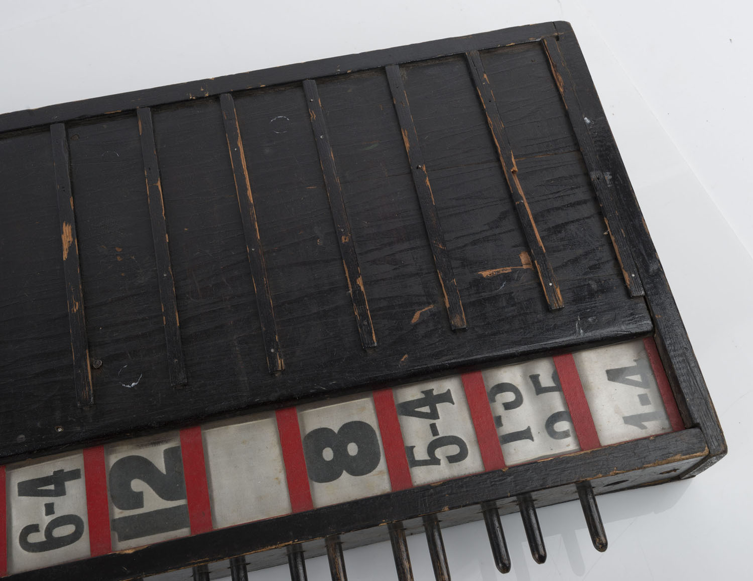 A vintage trackside bookies board in original timber carry case, early ...