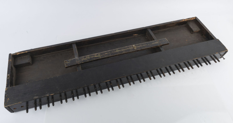 A vintage trackside bookies board in original timber carry case, early ...