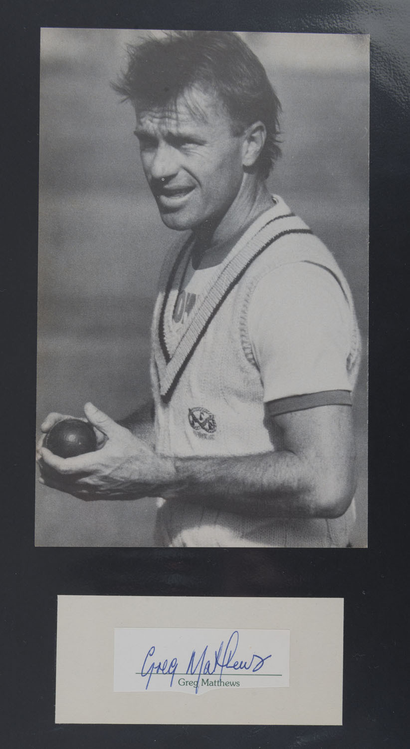Dean Jones Autograph Dean Jones Autographed Cricket Memorabilia For