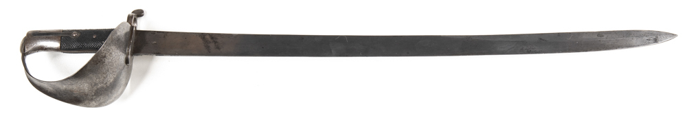 BRITISH PATTERN 1859 NAVAL CUTLASS BAYONET: g. cond 27 slightly curved ...
