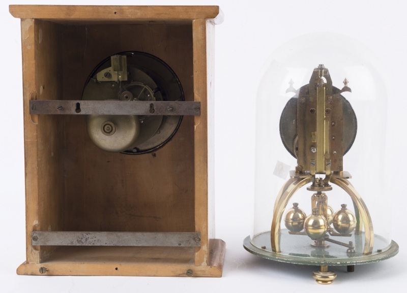 A French time and strike spring wound clock movement with outside count ...