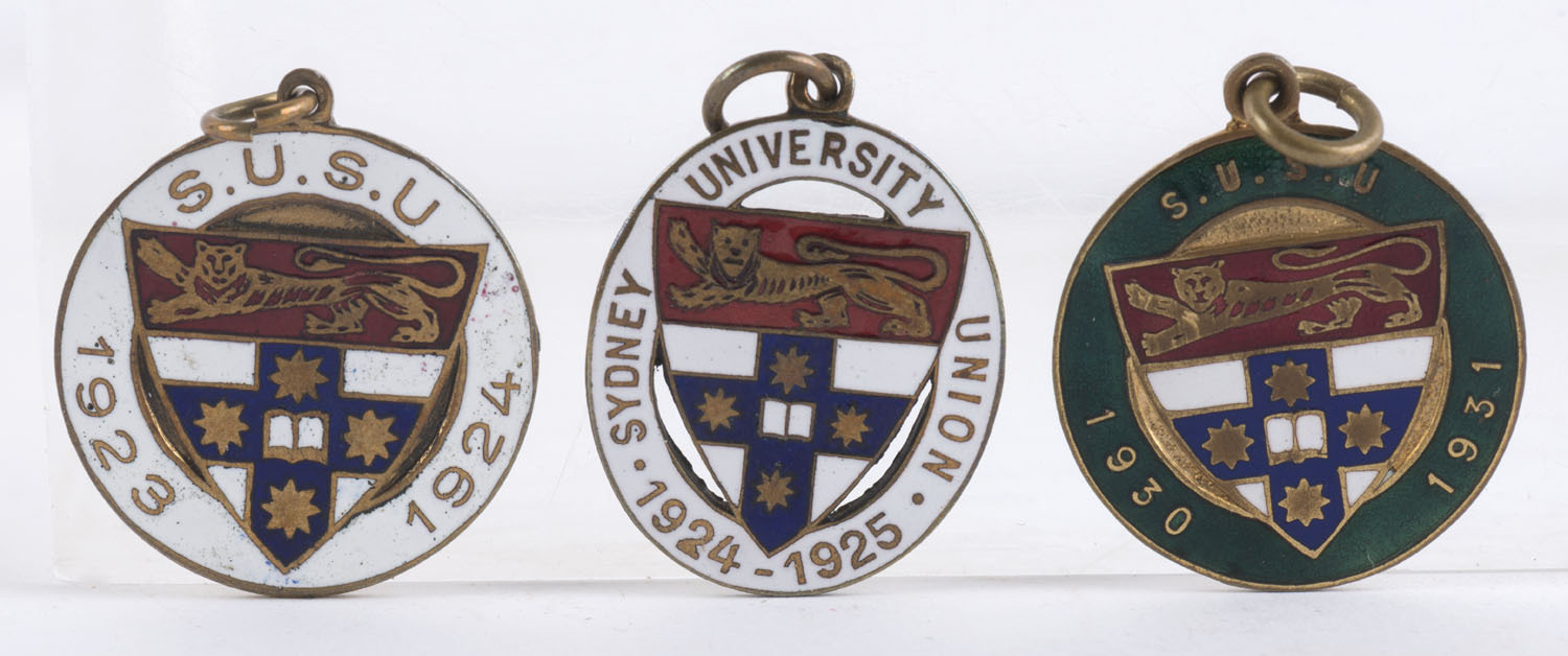 SYDNEY UNIVERSITY: enamel fobs & badges for Sydney University Union ...