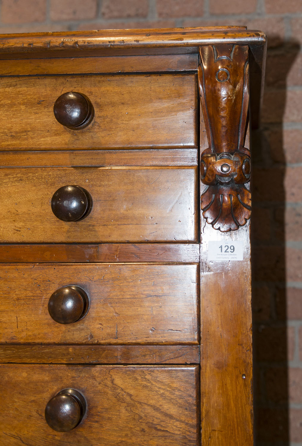 An impressive Colonial solicitors chest comprising of ten single ...