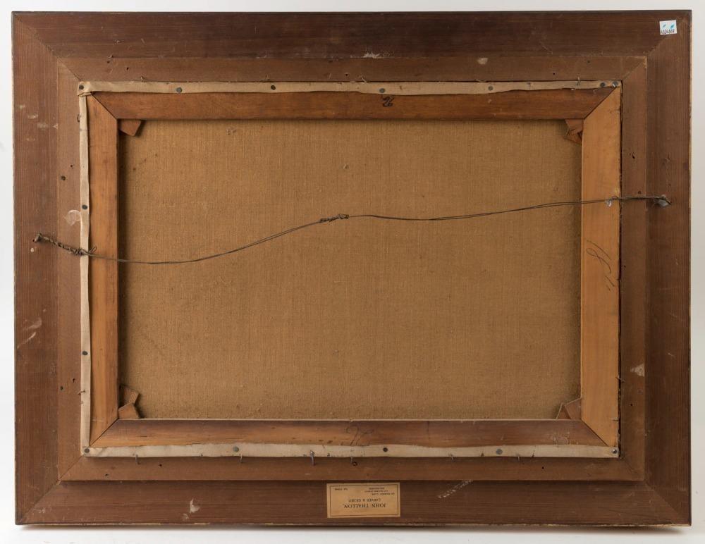 HAL WAUGH (1860-1941), (the bullock dray), oil on canvas, signed lower ...