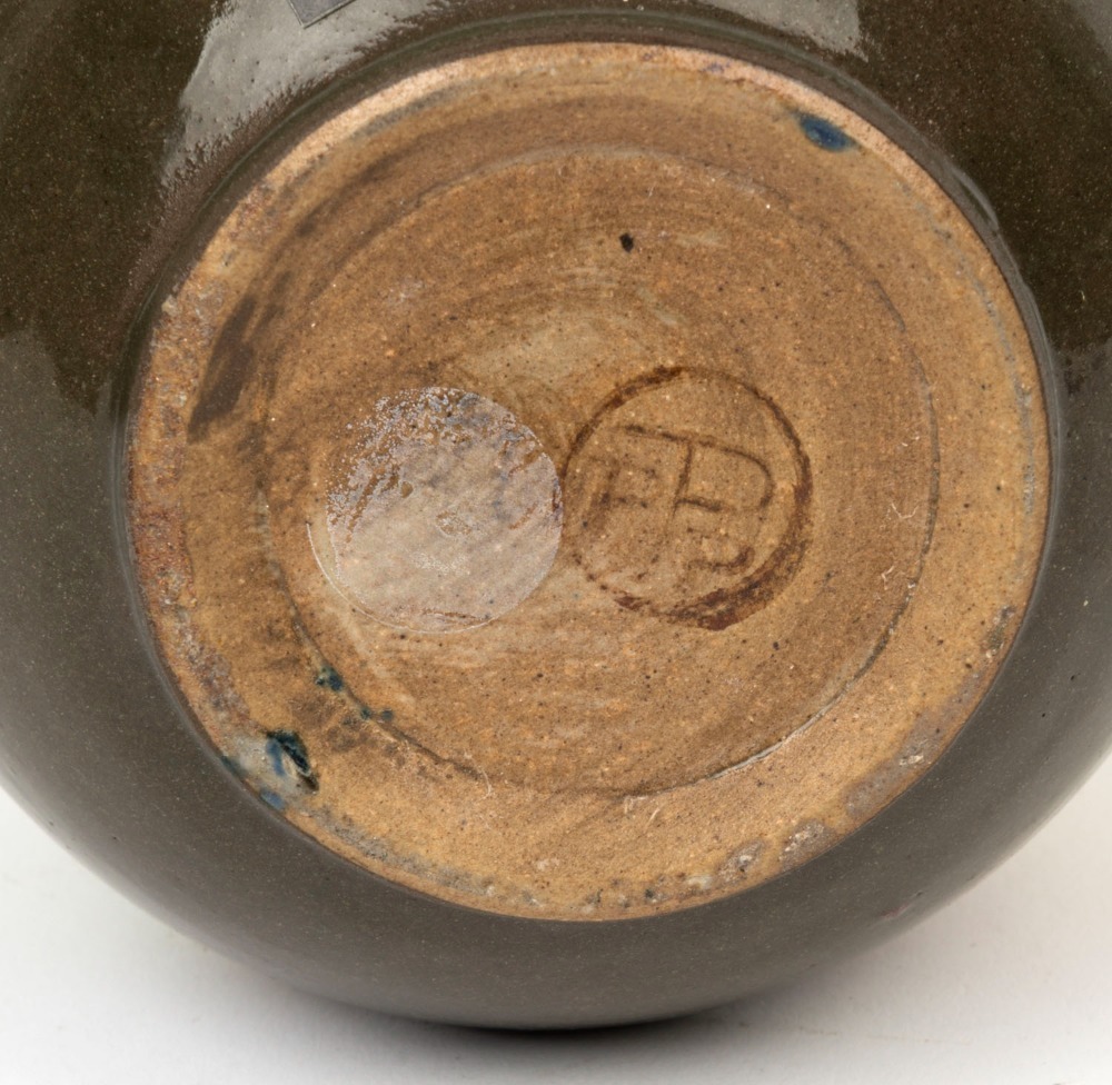 REG HAWKINS for P.P.P. (PREMIER POTTERY PRESTON) green glazed pottery ...