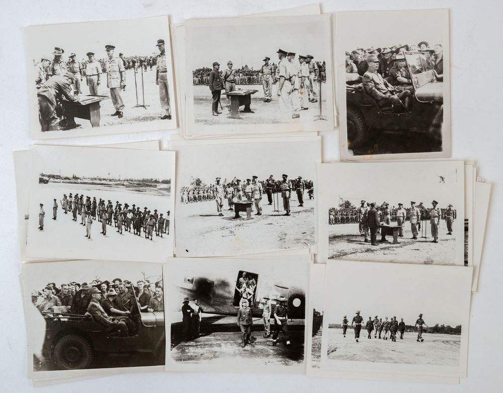 JAPANESE SURRENDER 13th September 1945, two sets of 16 photographs ...