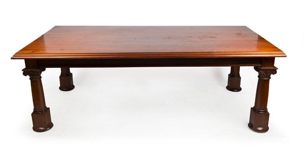 HARRY GOLDMAN nine piece Australian blackwood dining setting with ...