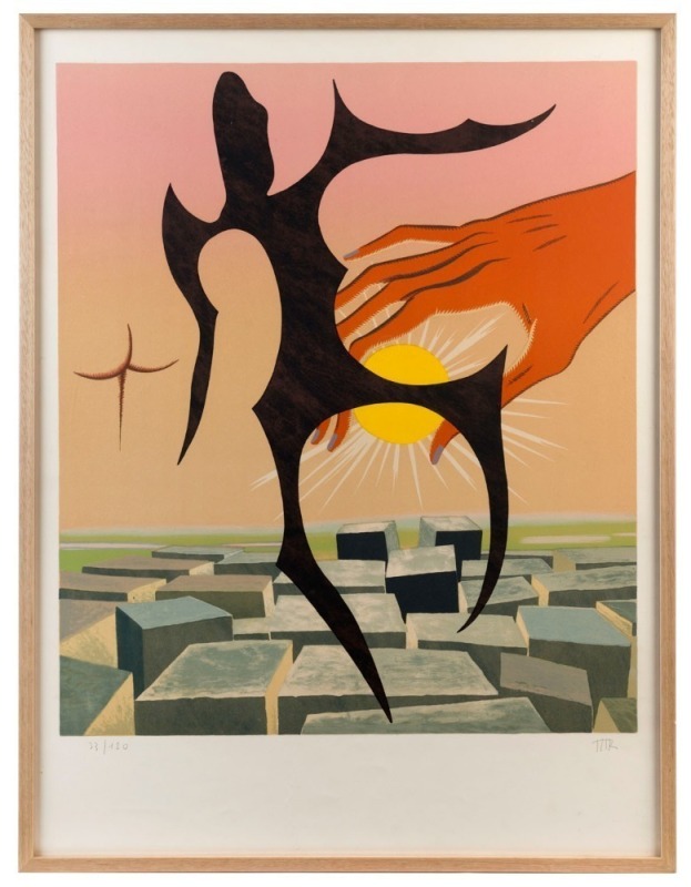 MAN RAY (U.S.A. 1890-1976), Rebus, lithograph, 33/120, signed in pencil ...